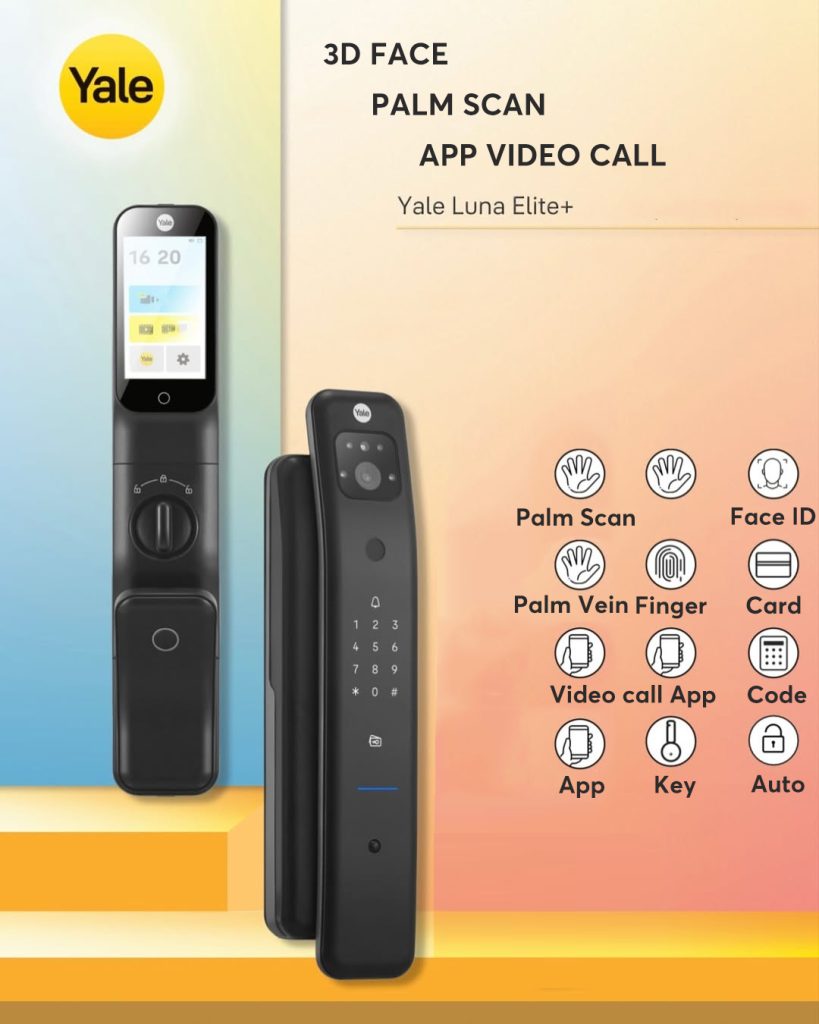 Khóa thông minh Face ID Video call Yale Luna Elite+ | VINLOCK